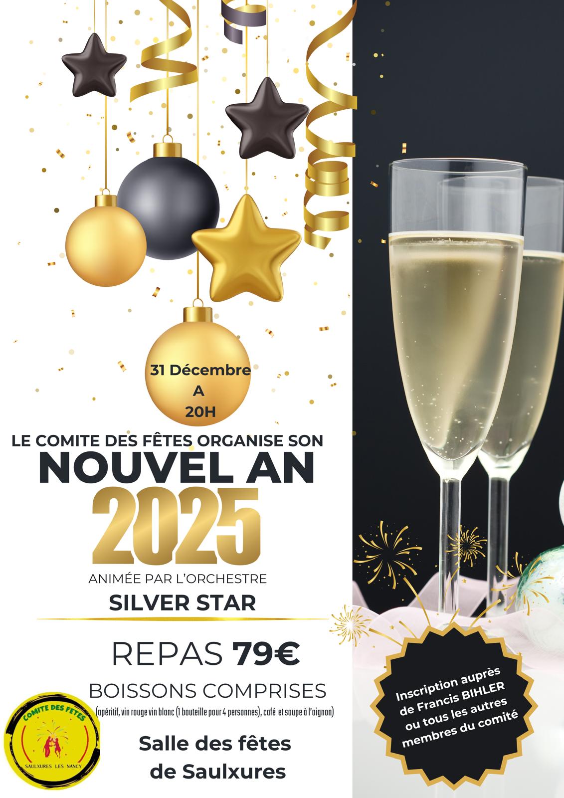 Nouvel An 2025 - Comité des Fêtes de Saulxures lès Nancy